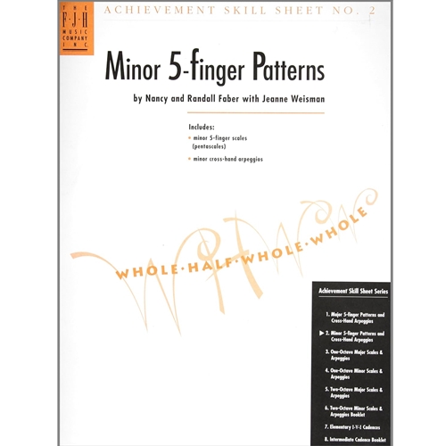 Music Doctors - Achievement Skill Sheet No. 2, Minor 5-Finger Patterns ...